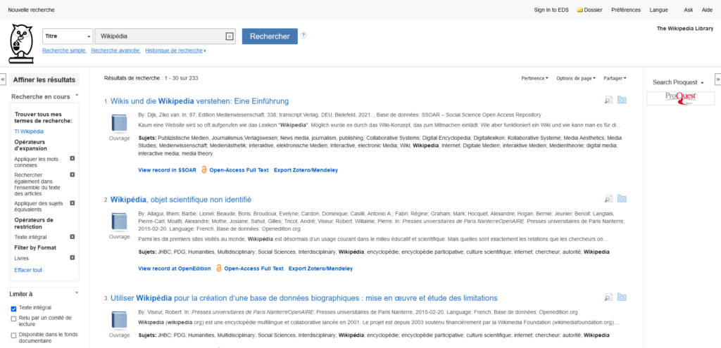 La Bibliothèque Wikipédia : un accès à des sources fiables et gratuites ...